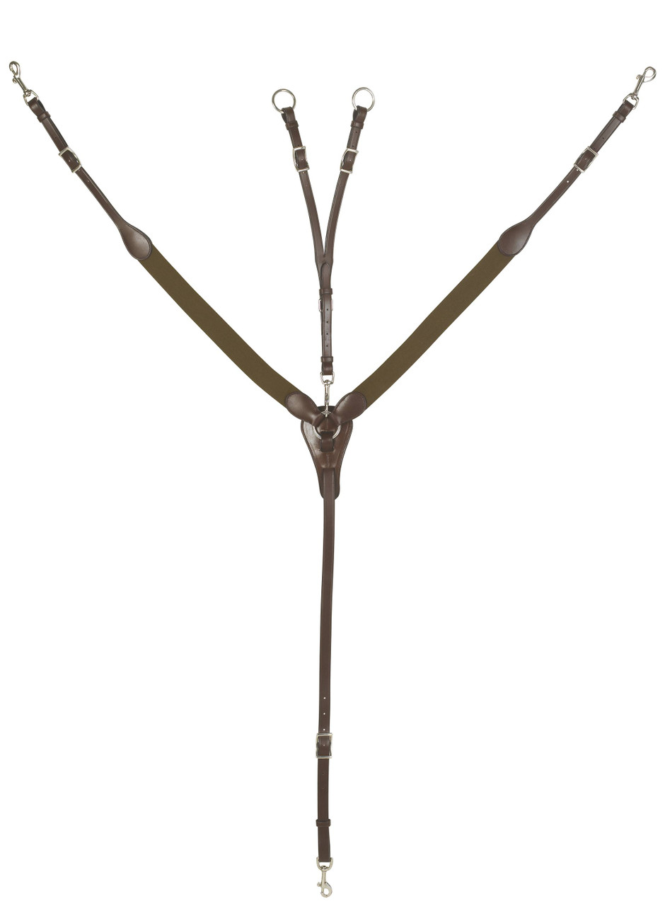 Camelot Elastic Breastplate + Running Attachment- Horse Tack