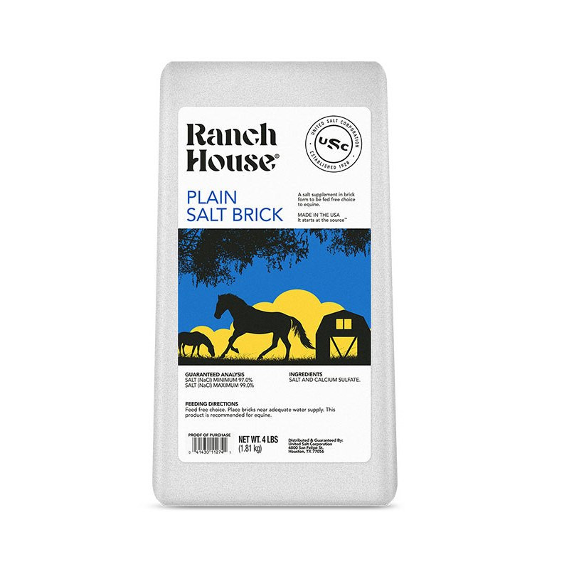 Ranch House Plain Salt Brick- Horse Supplements