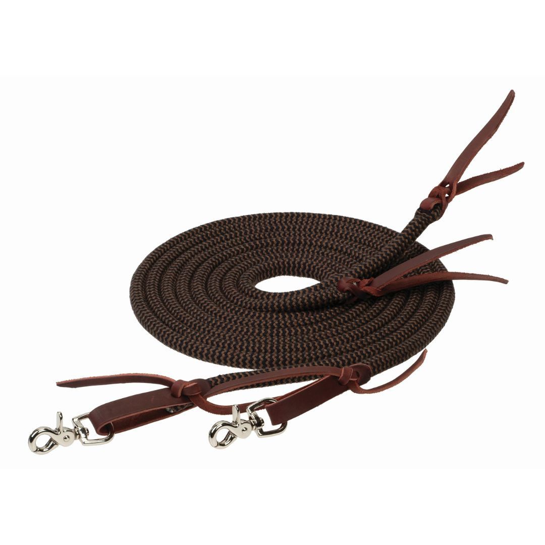 Weaver EcoLuxe Round Split Reins- Western Reins