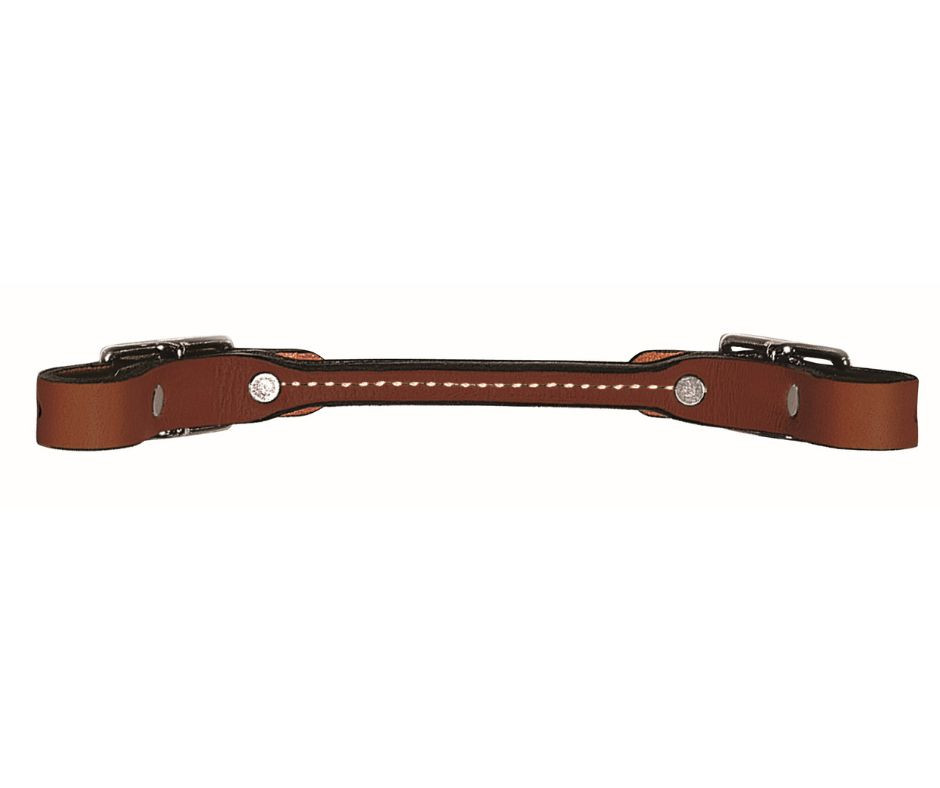 Weaver Rounded Leather Curb Strap- Western Tack