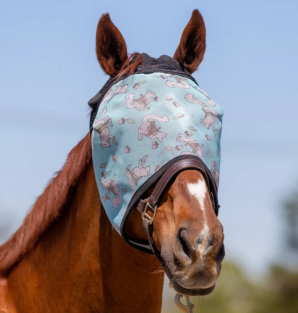Mackey Squirrel Fly Mask- Horse Fly Masks