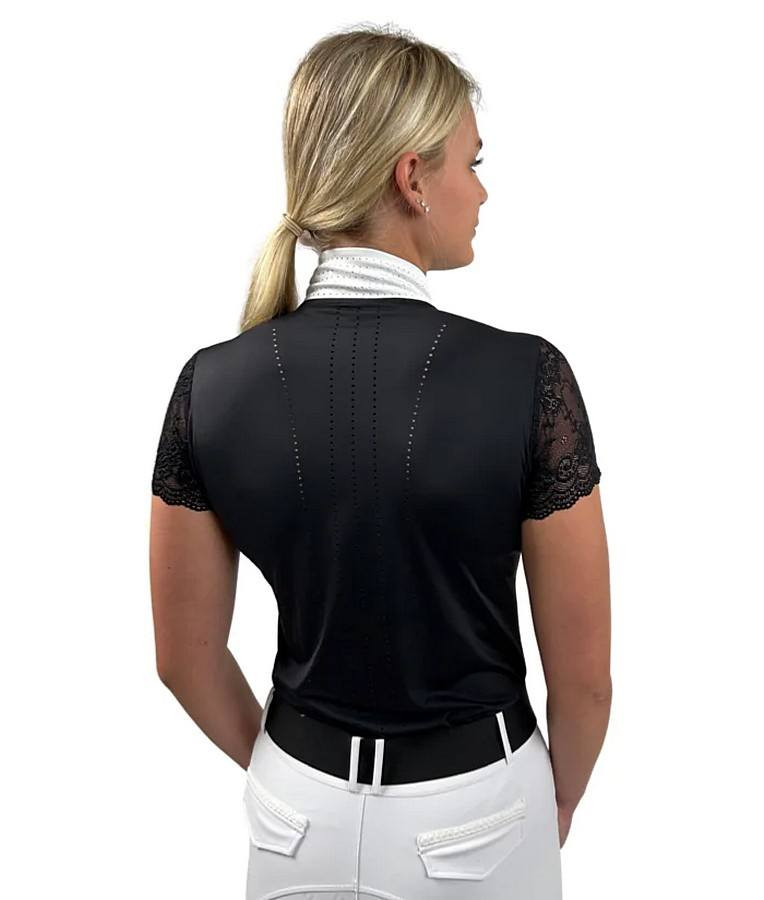 70 Degrees Lace Sleeve SS Show Shirt- Equestrian Shirts