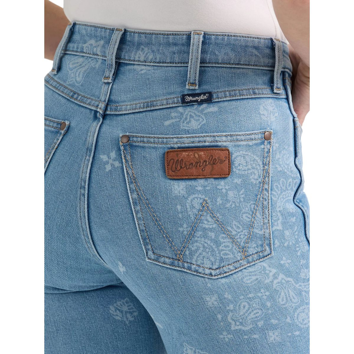 Wrangler Bailey High Rise Paisley Flare Jeans