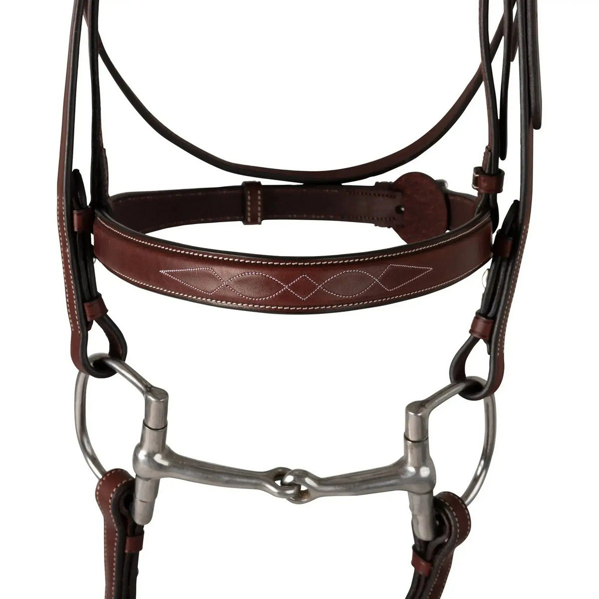 Huntley Fancy Stitch Schooling Hunter Bridle