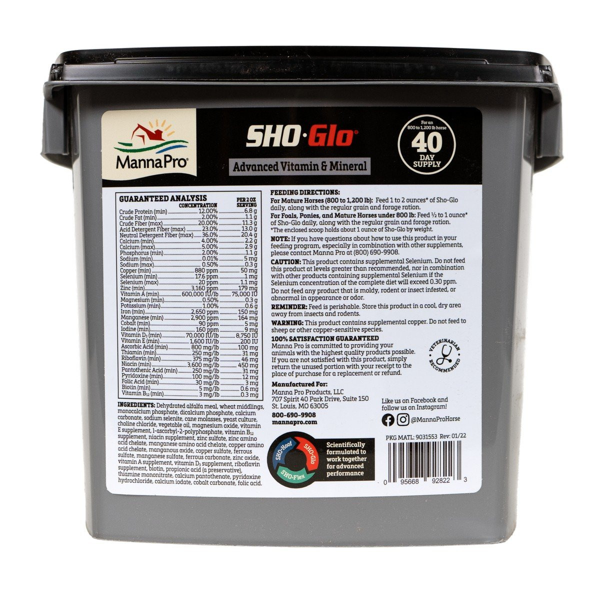Manna Pro Sho-Glo Vitamin & Mineral Supplement