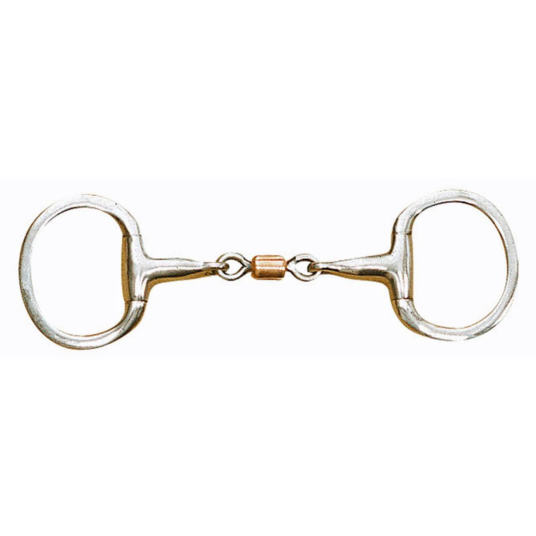 Centaur Copper Center Roller Eggbutt- Snaffle Bits