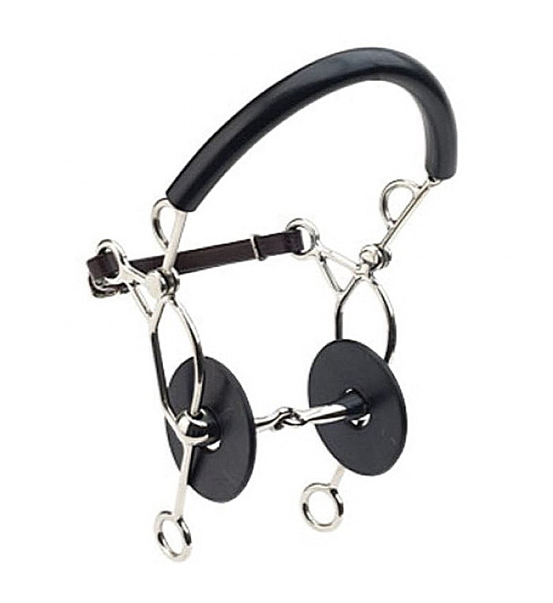 Jointed Hollow Mouth Hackamore Gag- Horse Bits
