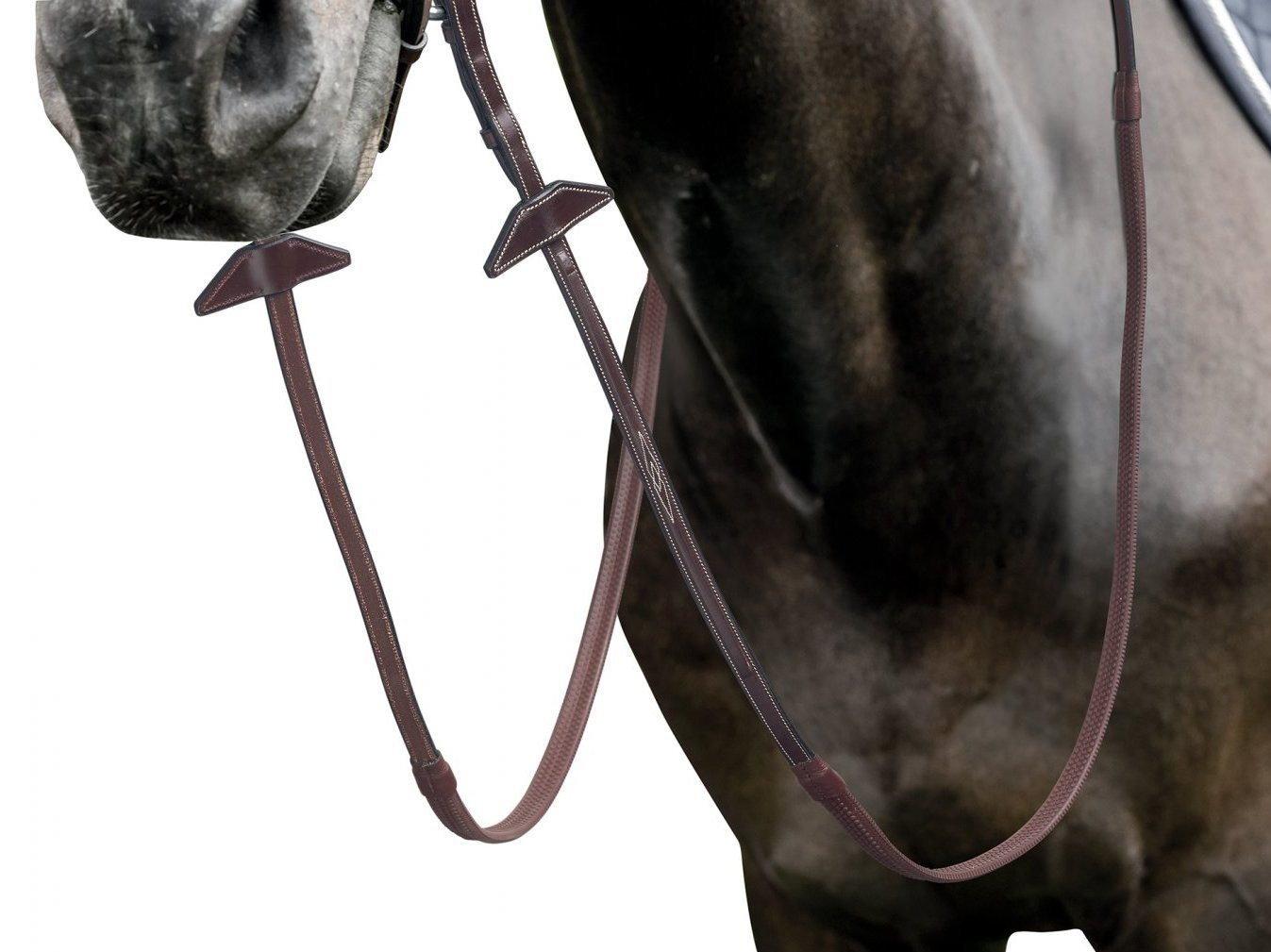 Dy'on Rubber Reins w/ Stops- English Reins & Tack
