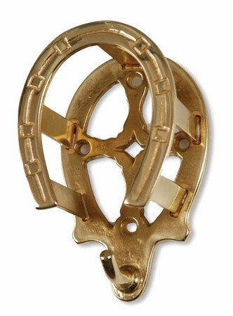 Brass Horseshoe Bridle Bracket- Bridle Tack Racks