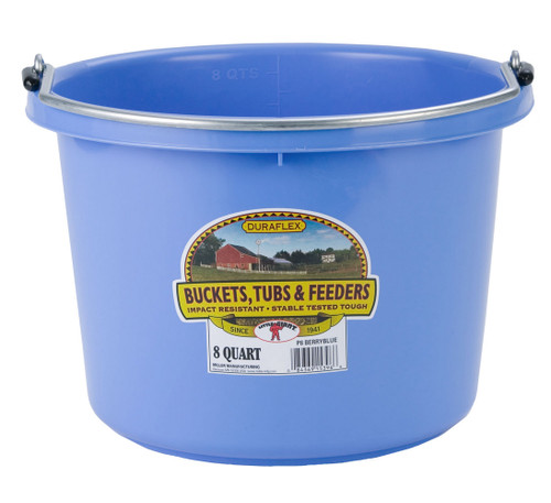 Little Giant 8 Quart Round Bucket- Horse & Barn Supplies