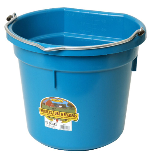 Little Giant 20 Quart Flat Back Bucket- Horse Barn Buckets