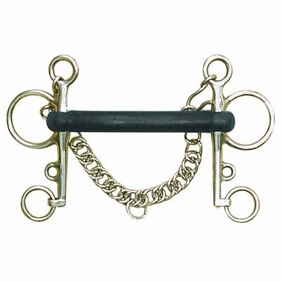 Hard Rubber Mullen Mouth Pelham Bit- English Bits