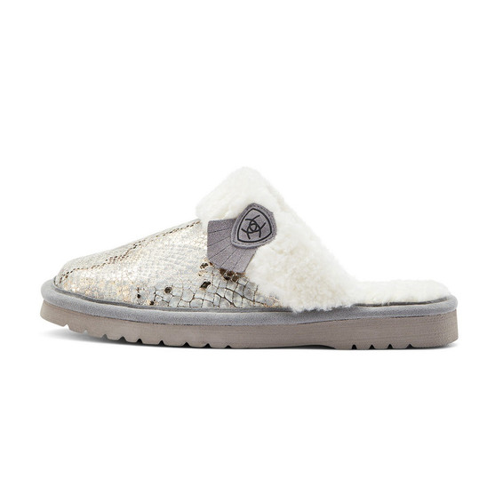 Ariat Jackie Square Toe Slipper Metallic Snake- Ladies Slippers