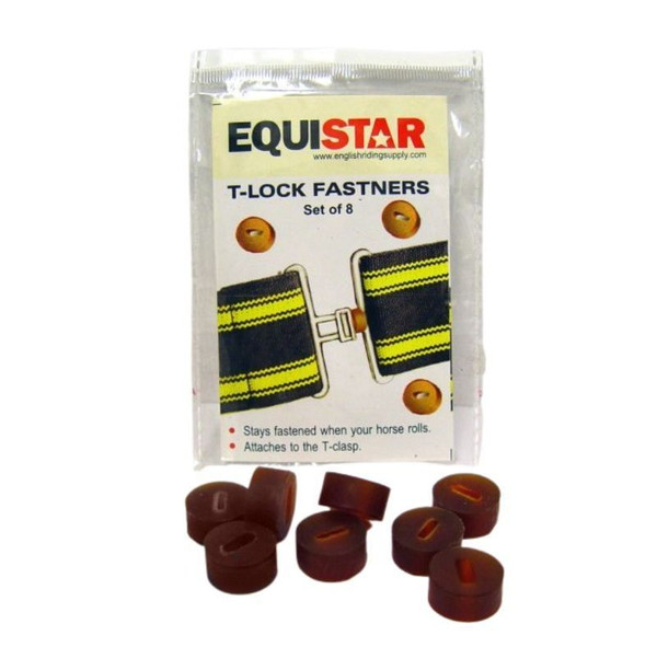 Eco Pure Rubber Surcingle T-Locks Set-8- Horse Blanket Accessories