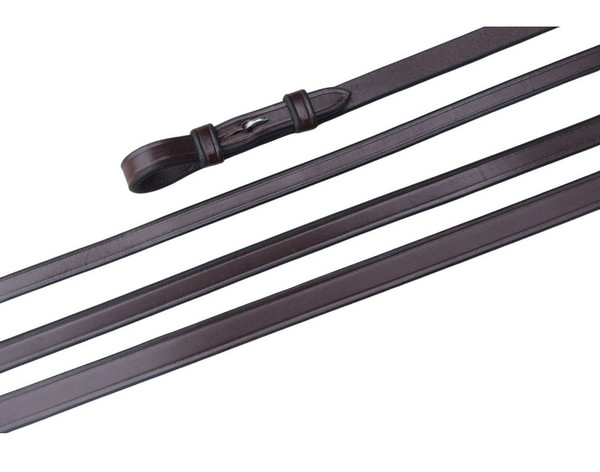 KL Select Red Barn Plain Rein- English Curb Reins