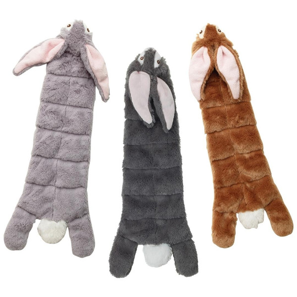 Skinneeez Multi Squeaker Rabbits Dog Toy- Fetch Toys