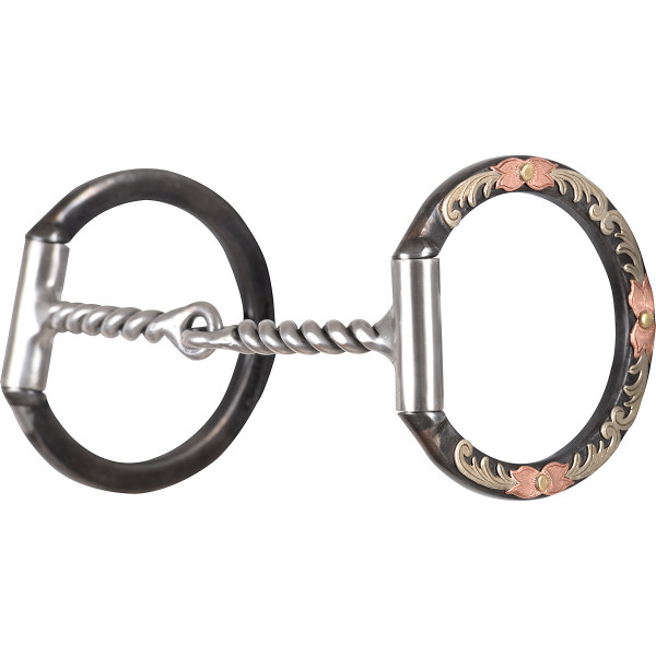 Classic Equine Twisted Wire Snaffle D-Ring- Western Bits