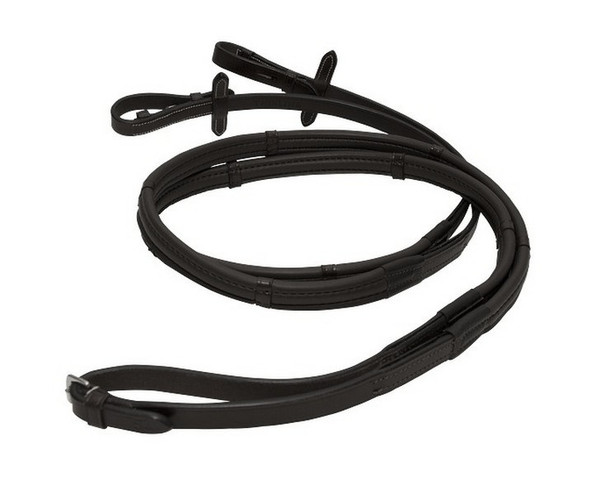 ThinLine English Reins with Stops Hook End- English Tack