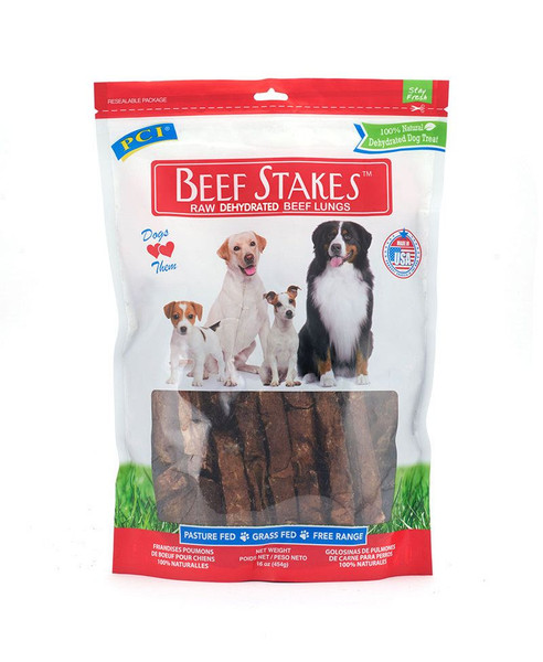 Beef Stakes Beef Lung Dog Treats- Natural Dog Treats
