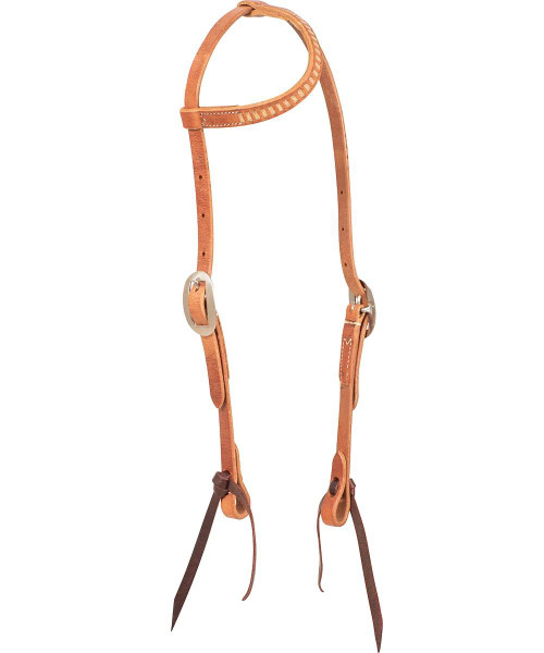 Martin Saddlery Rawhide Lace One Ear Headstall- Horse Tack