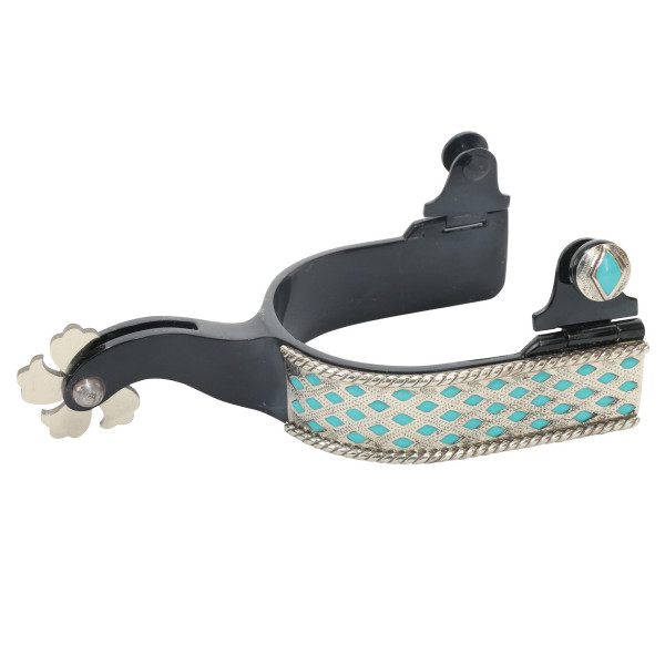 Reinsman Ladies Turquoise Diamond Spurs- Western Spurs