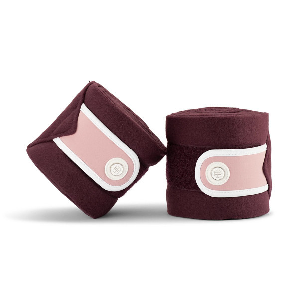Lara Tweedie Winter Pink Bandages- Dressage Polo Wraps
