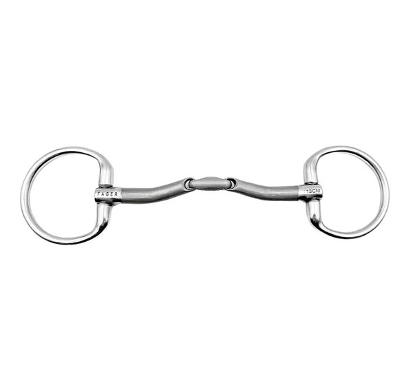 Fager Milton Sweet Iron Fixed Ring Bradoon- Dressage Bits