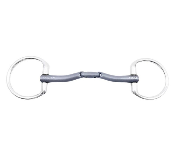 Fager Mary Titanium Fixed Ring Bradoon- Dressage Bits