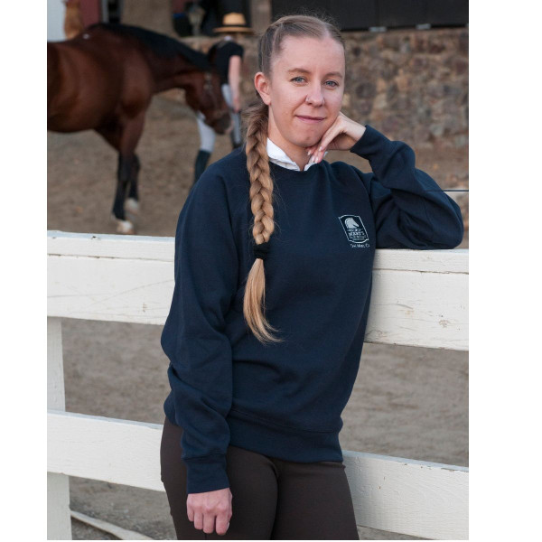 Mary's Tack Raglan Crew Sweatshirt- Rider Tops