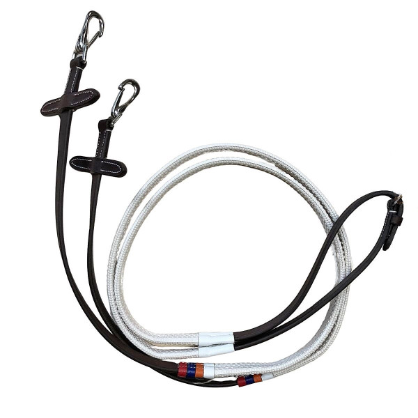 DziaSport Rubber Reins with Clips- Textured Reins