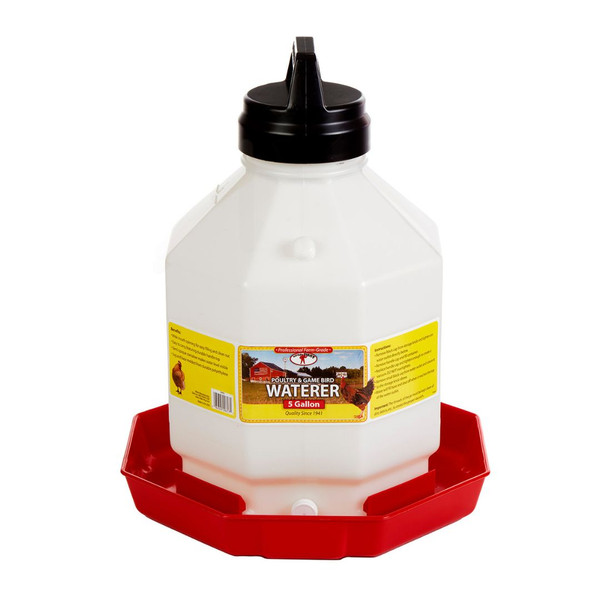 Little Giant 5 Gallon Plastic Poultry Waterer- Chicken Supplies