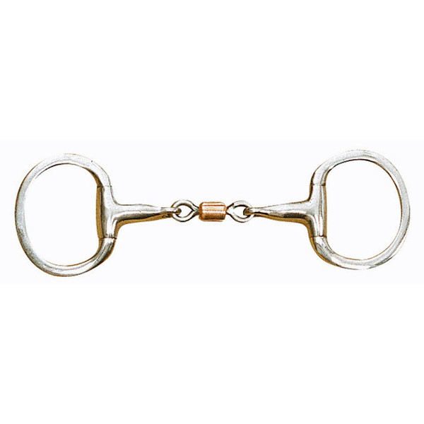 Centaur Copper Center Roller Eggbutt- Snaffle Bits