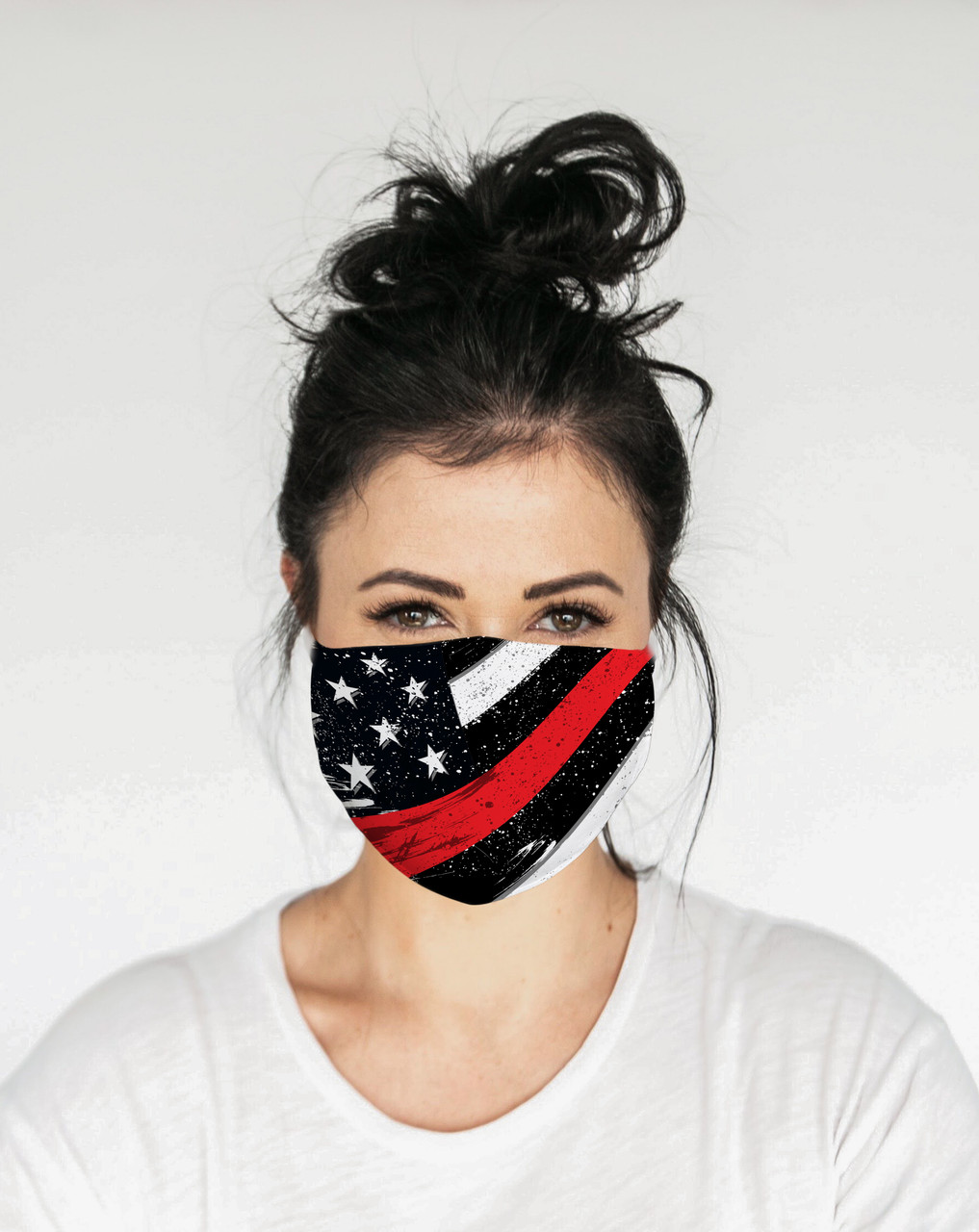 Thin Red Line Face Mask - Jefferson St. Designs