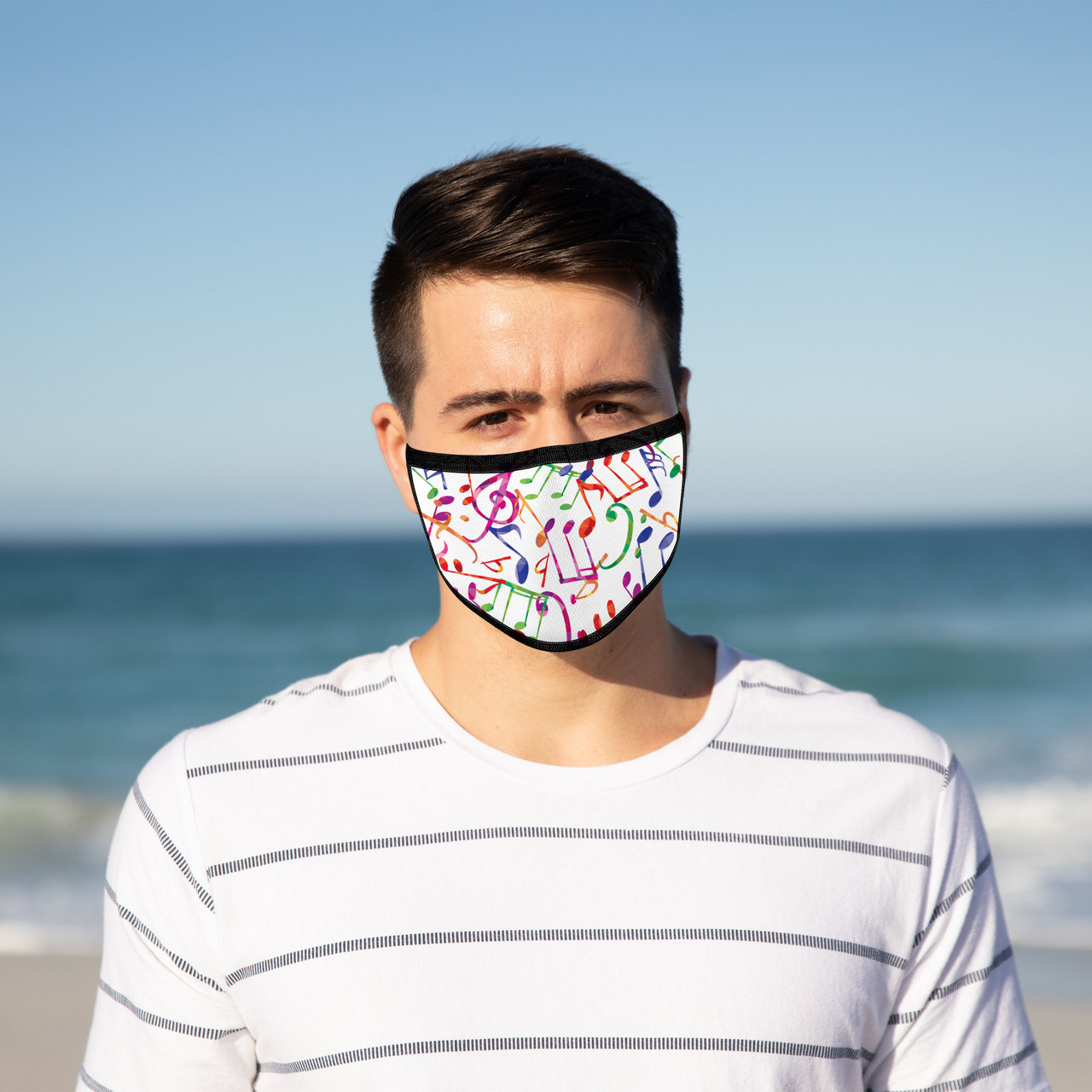 Music Notes Face Mask - Jefferson St. Designs