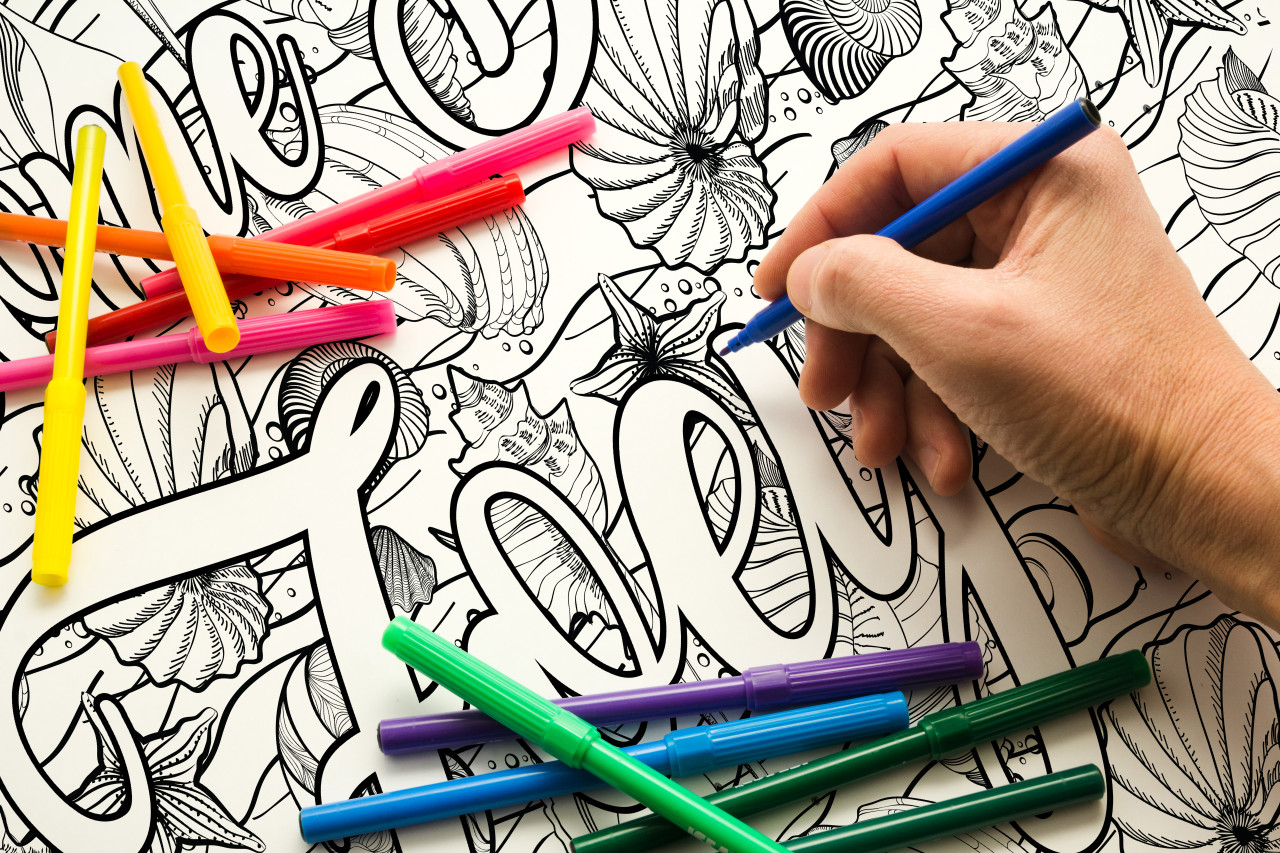 Custom School Kids - Giant Coloring Poster - Jefferson St. Designs