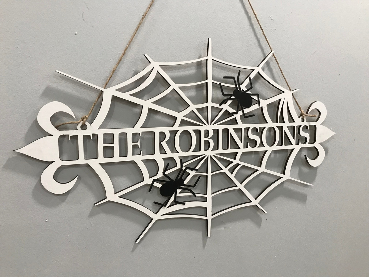 Custom Spider Web Name - Door & Wall Hanger - Jefferson St. Designs