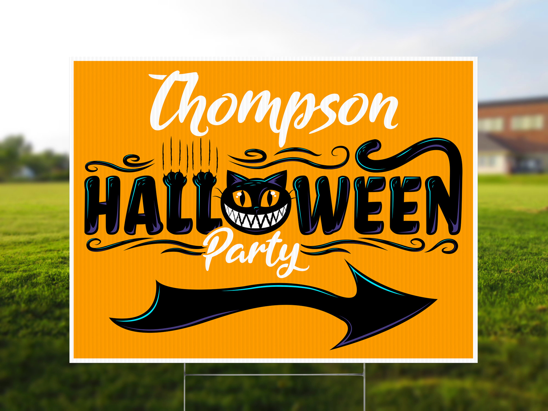 Personalized Spooky Halloween Yard Sign - Jefferson St. Designs