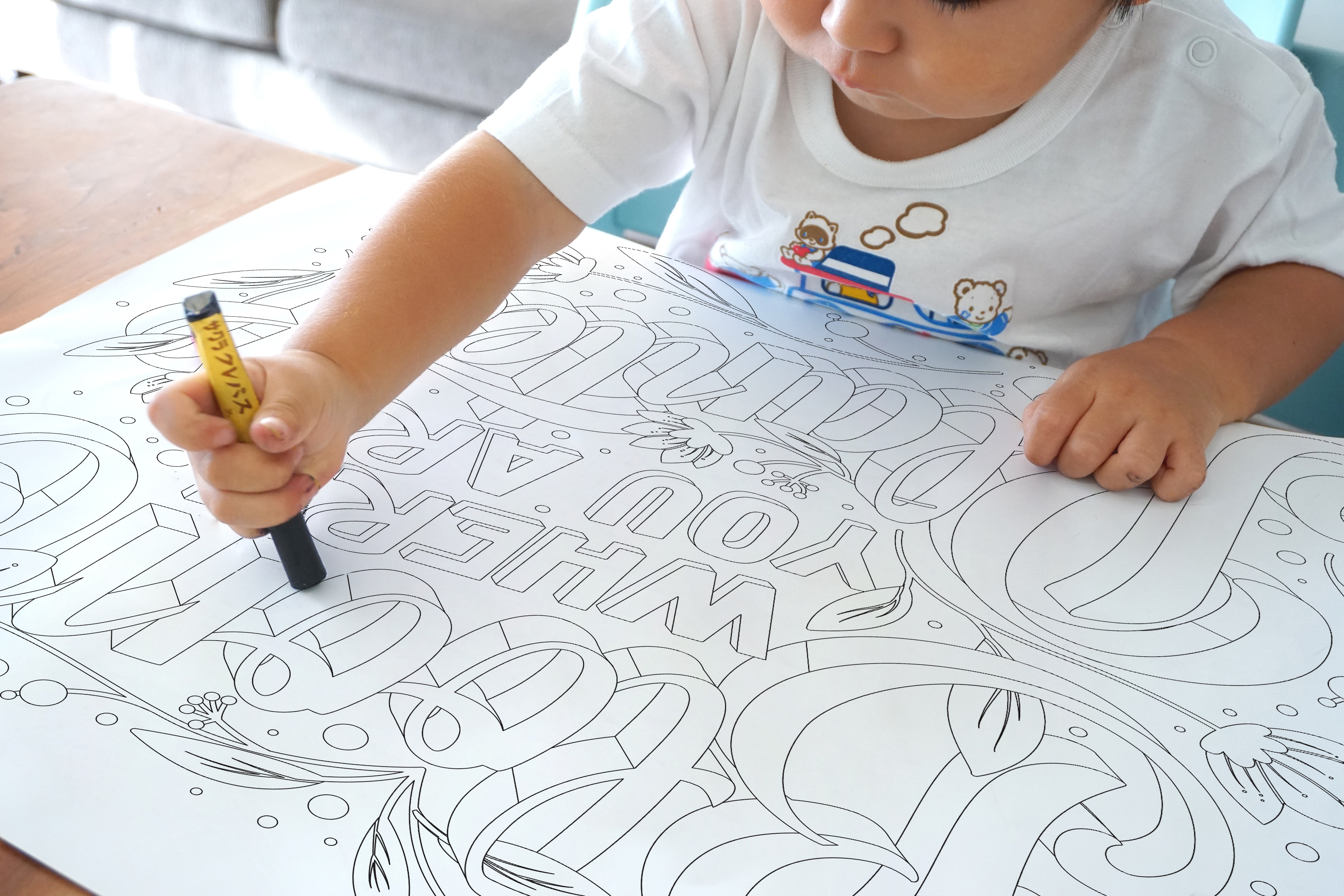 Bloom Where You Are Planted - Giant Coloring Poster - Jefferson St. Designs