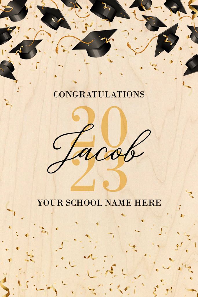 Personalized Graduation Cap Confetti - Signature Board - Jefferson St ...