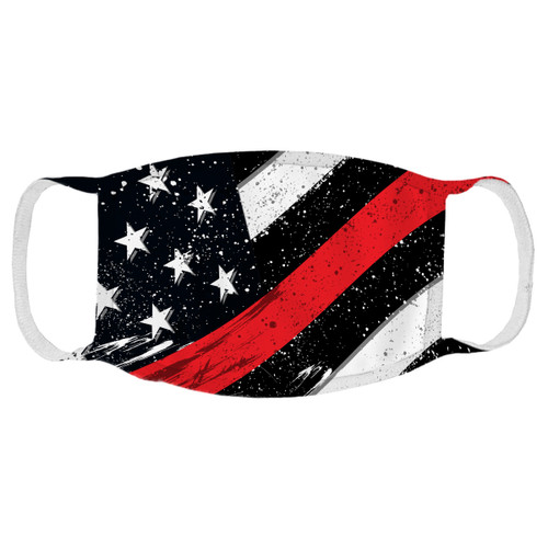 Thin Red Line Face Mask - Jefferson St. Designs