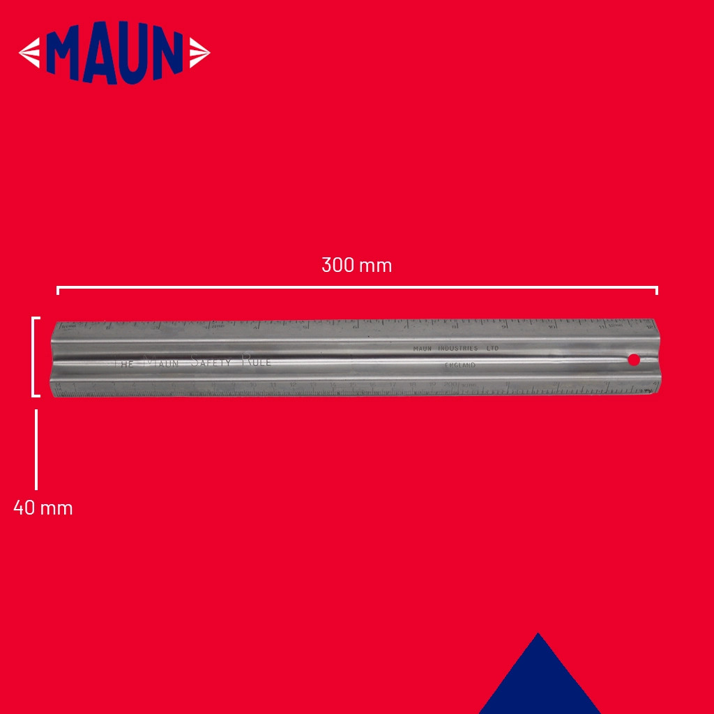 Metal Safety Ruler 12″ | Maun