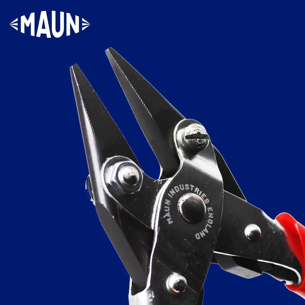 Snipe Nose Smooth Jaws Parallel Pliers Comfort Grips 125 mm | Maun