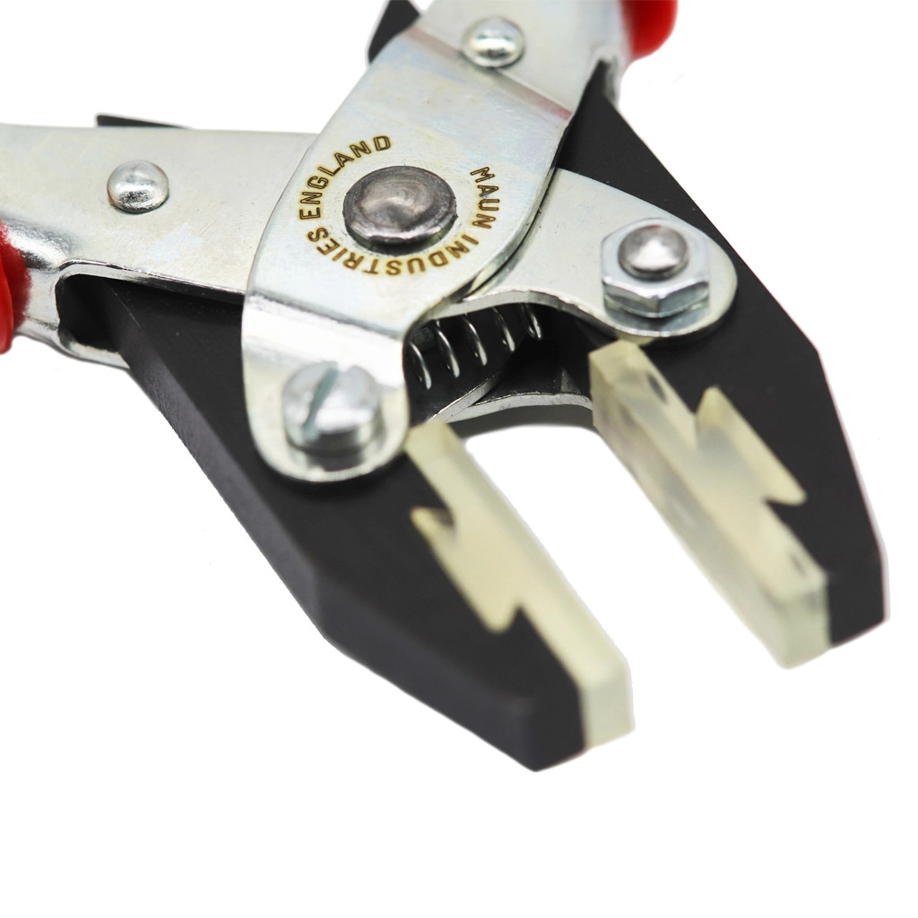 Soft Plastic Jaws Flat Nose Parallel Pliers Return Spring Comfort Grips ...