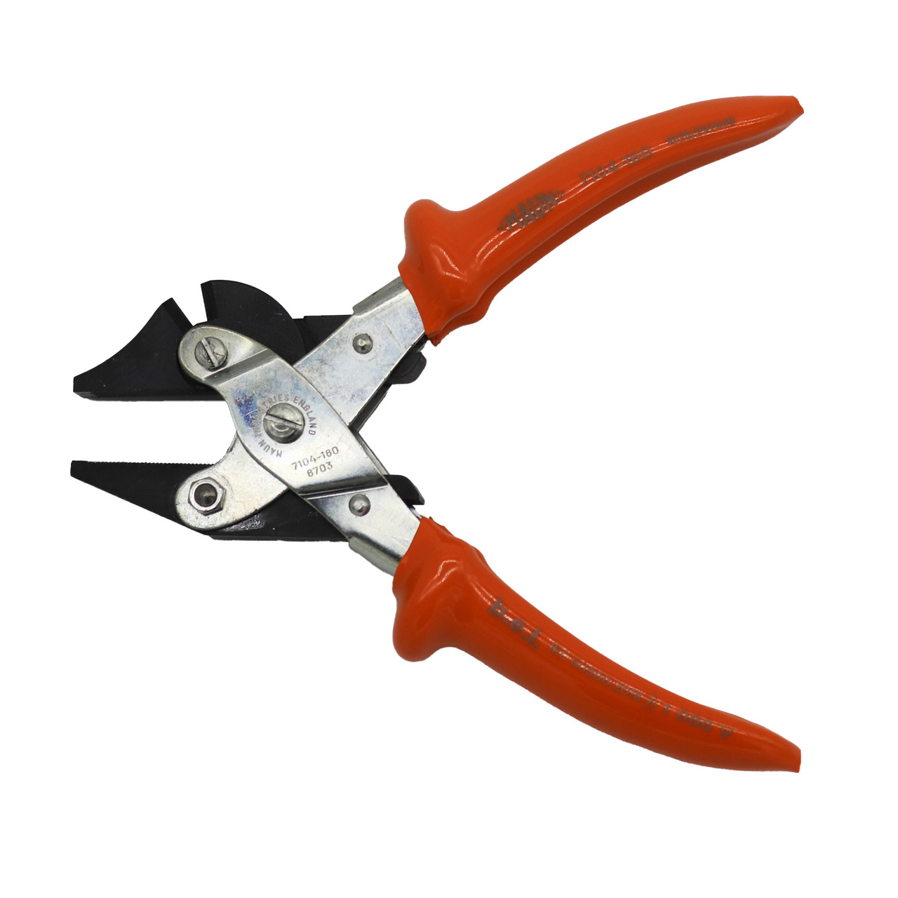 Maun - 1000V Insulated Side Cutter Parallel Plier For Hard Wire 160 mm