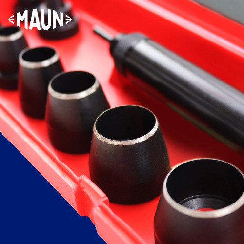 Wad Punch Set With Centre Punch Imperial 1/4″ To 1″ | Maun