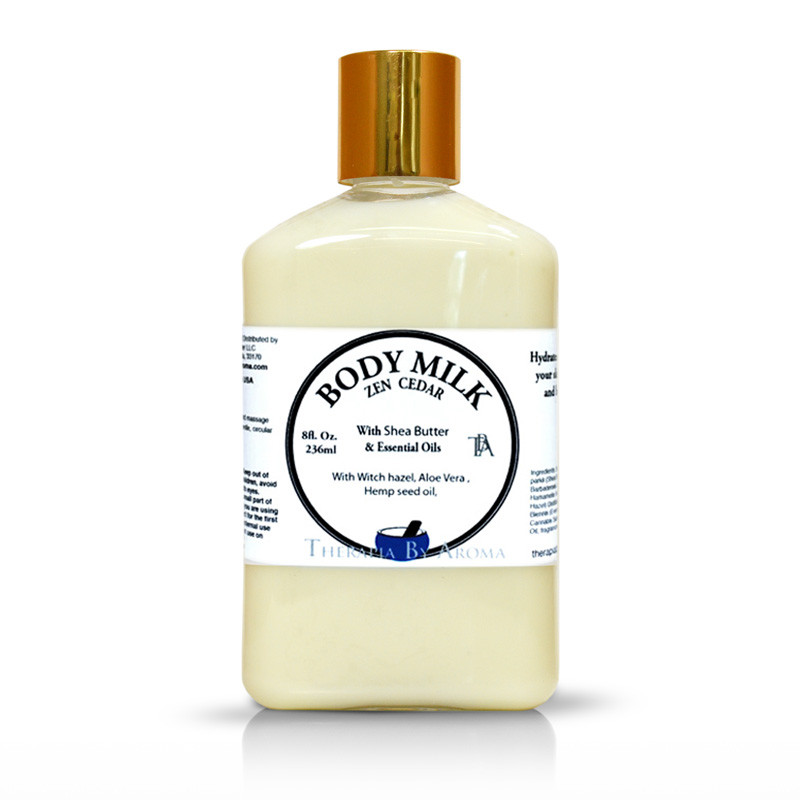 Zen Cedar essential oil body milk / Best moisturizer