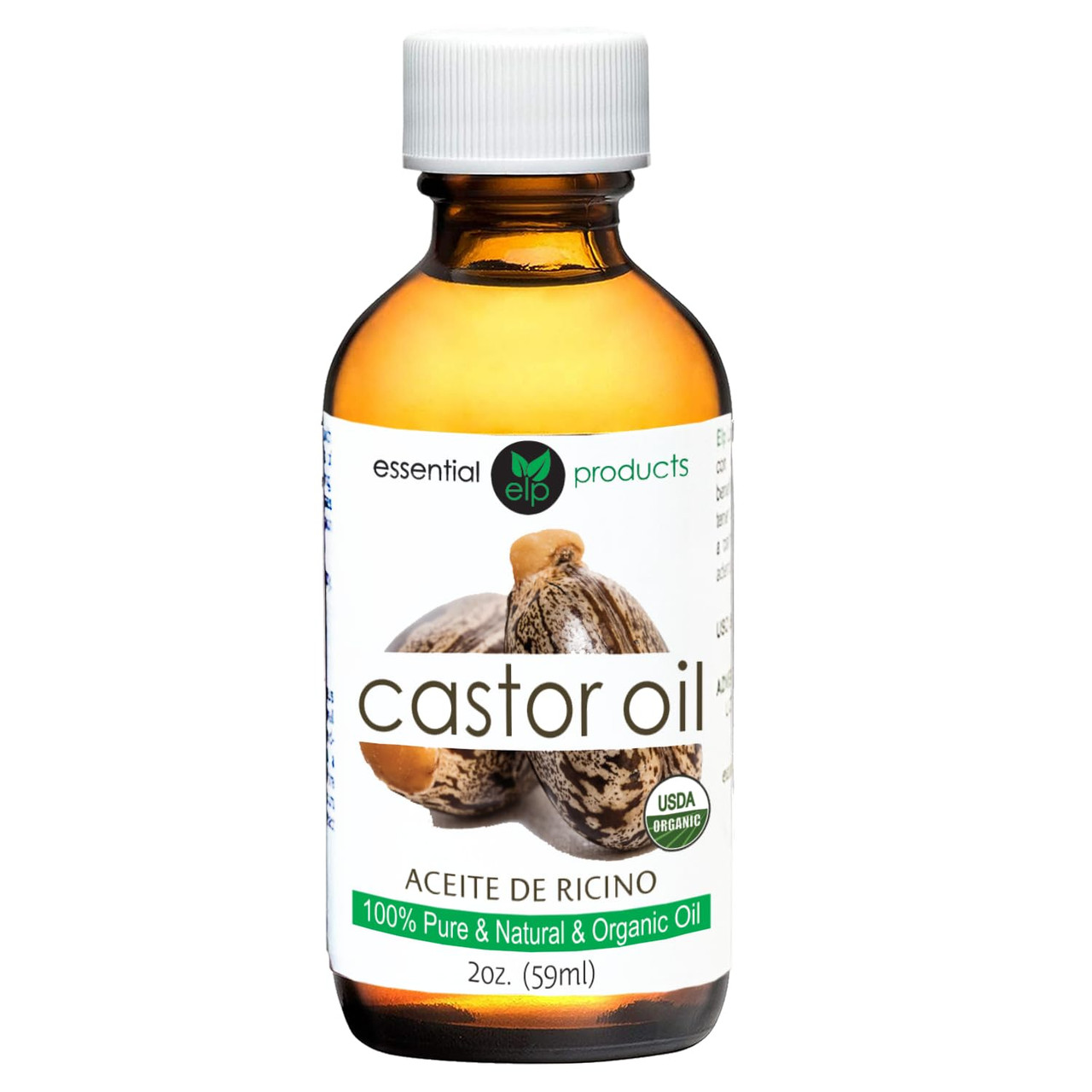 ELP ESSENTIAL Castor Oil / Aceite de Ricino 59ml (Uso Externo ...