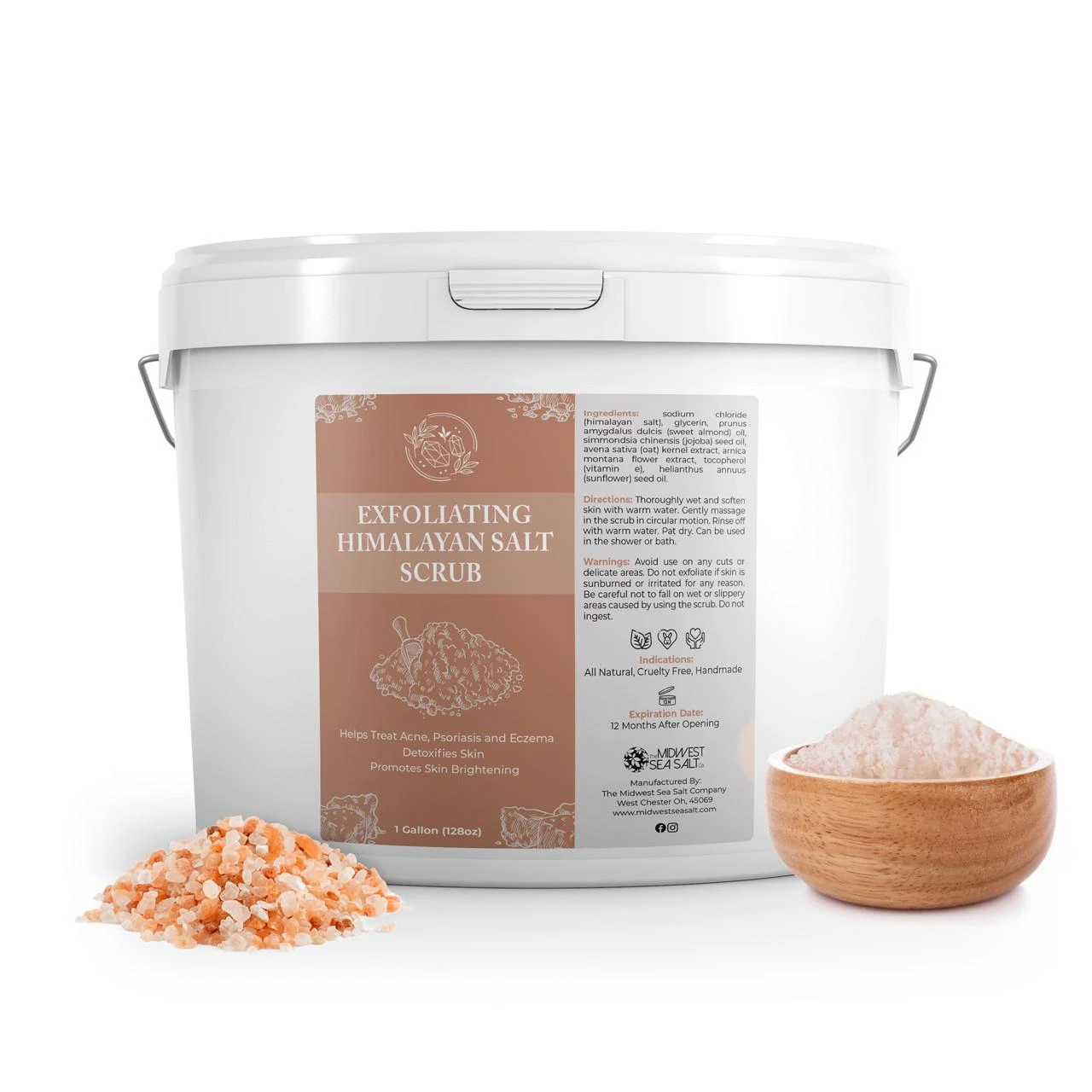Exfoliating Himalayan Salt Scrub - 128oz – Exfoliating Body Scrub