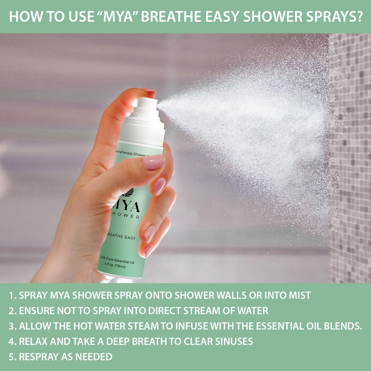 Buy Breath Easy Shower Mist Spray – Soothing Aromatherapy