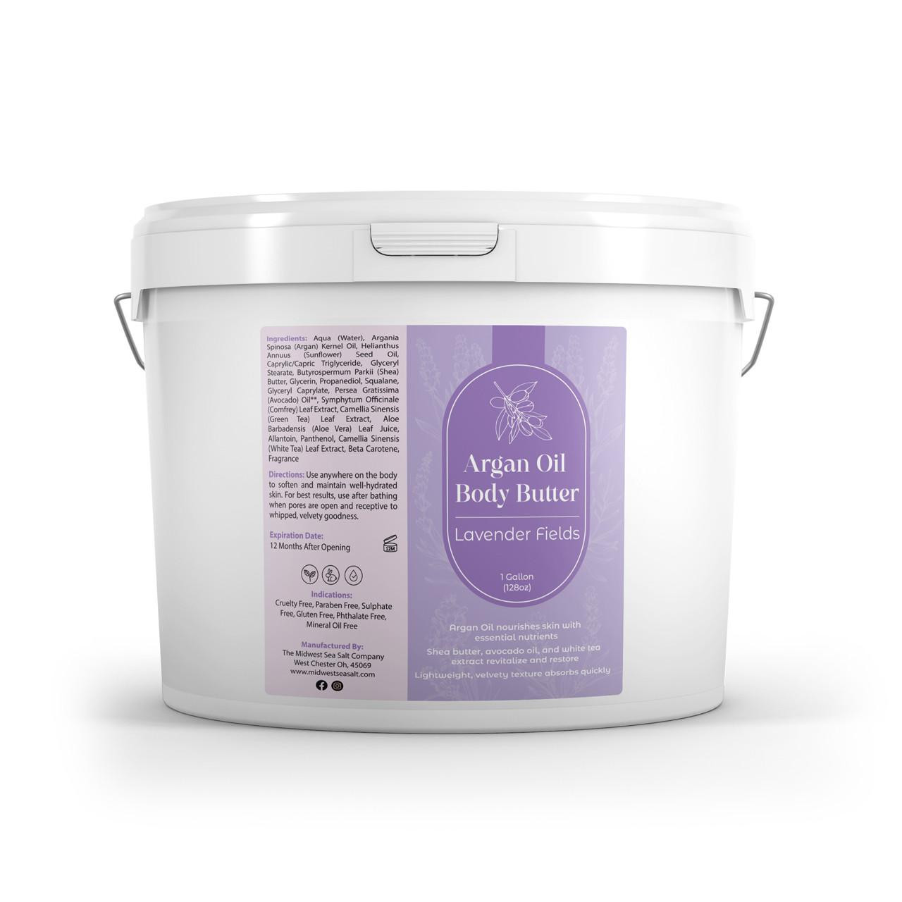 Buy Lavender Fields Argan Oil Body Butter 1 Gallon | Wholesale